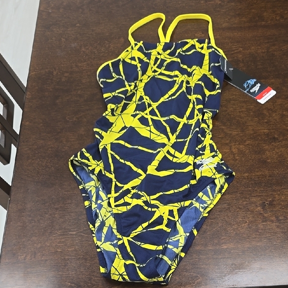 Speedo | Swim | Kids Swimwear Blue And Yellow Swimsuit | Poshmark